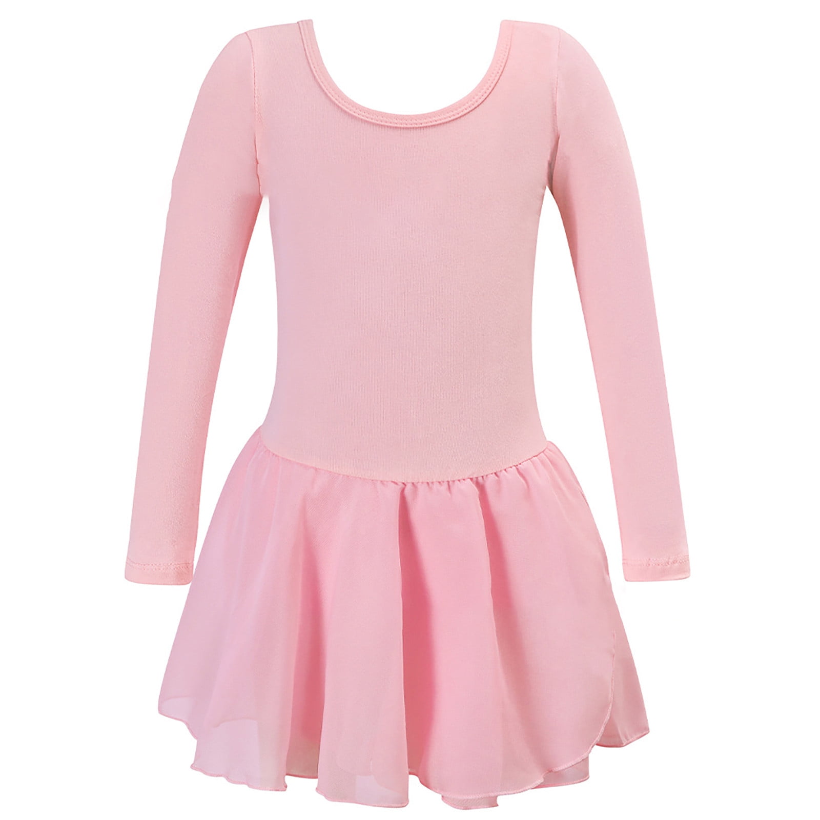 BAODANN Girls Long Sleeve Ballet Dress Dance Leotard Tutu Outfit For ...