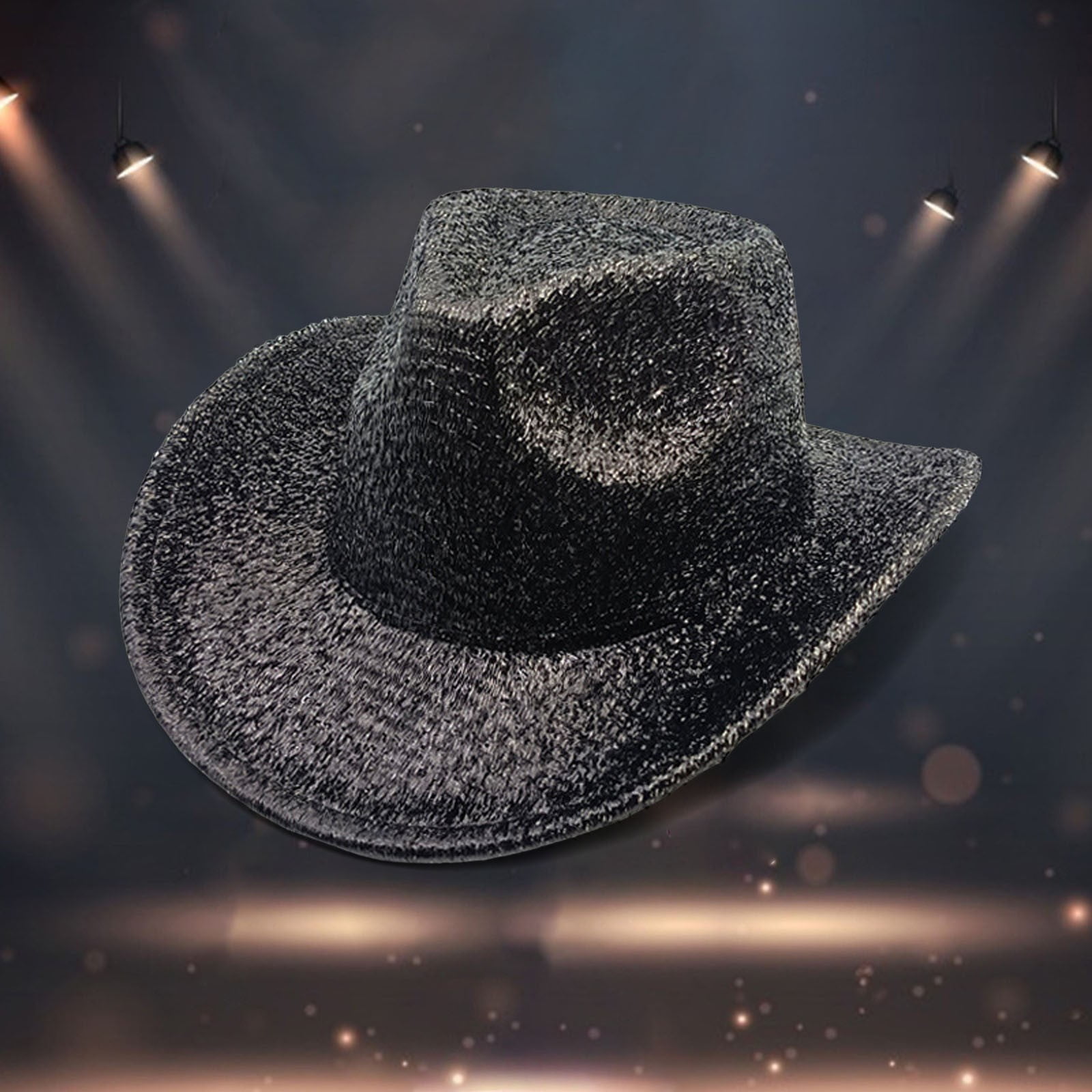 BAODANN Gold Solid Color Fashion Stage Hat for Men and Women Party ...