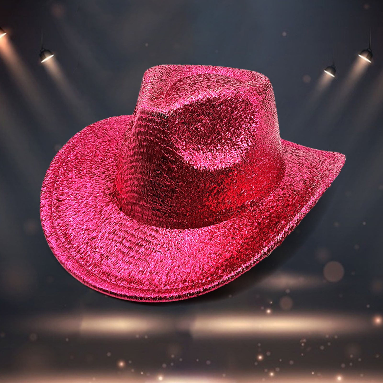 BAODANN Gold Solid Color Fashion Stage Hat for Men and Women Party ...