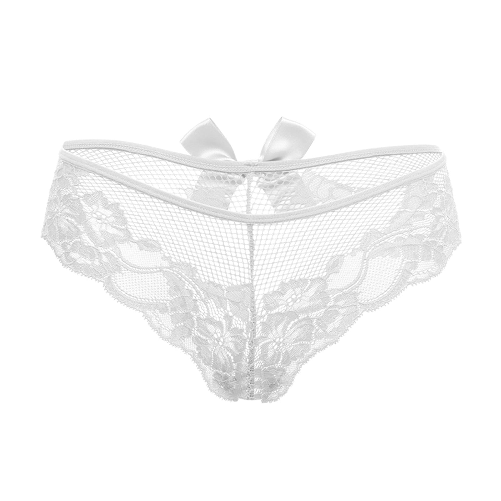 BAODANN Ladies' Sexy Bow Splicing Lace Thin Underwear Womens Underwear ...