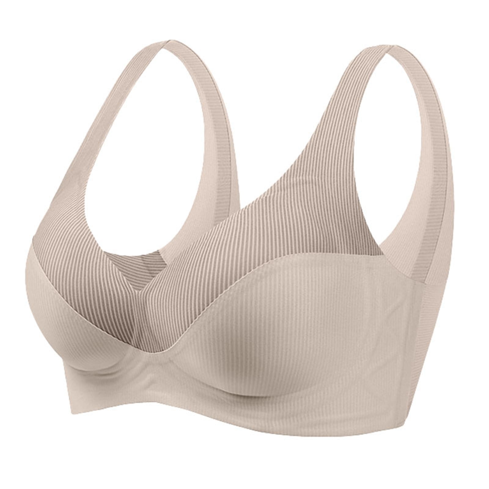 BAODANN Ladies' Striped Soft Support Seamless Vest Underwear Without ...