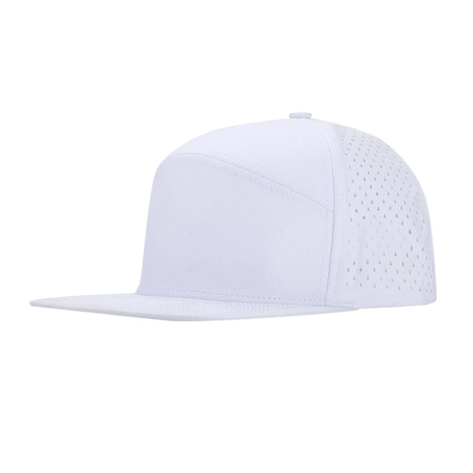 BAODANN Men Flat Brim Baseball Cap Adjustable Performance Snapback Hat ...