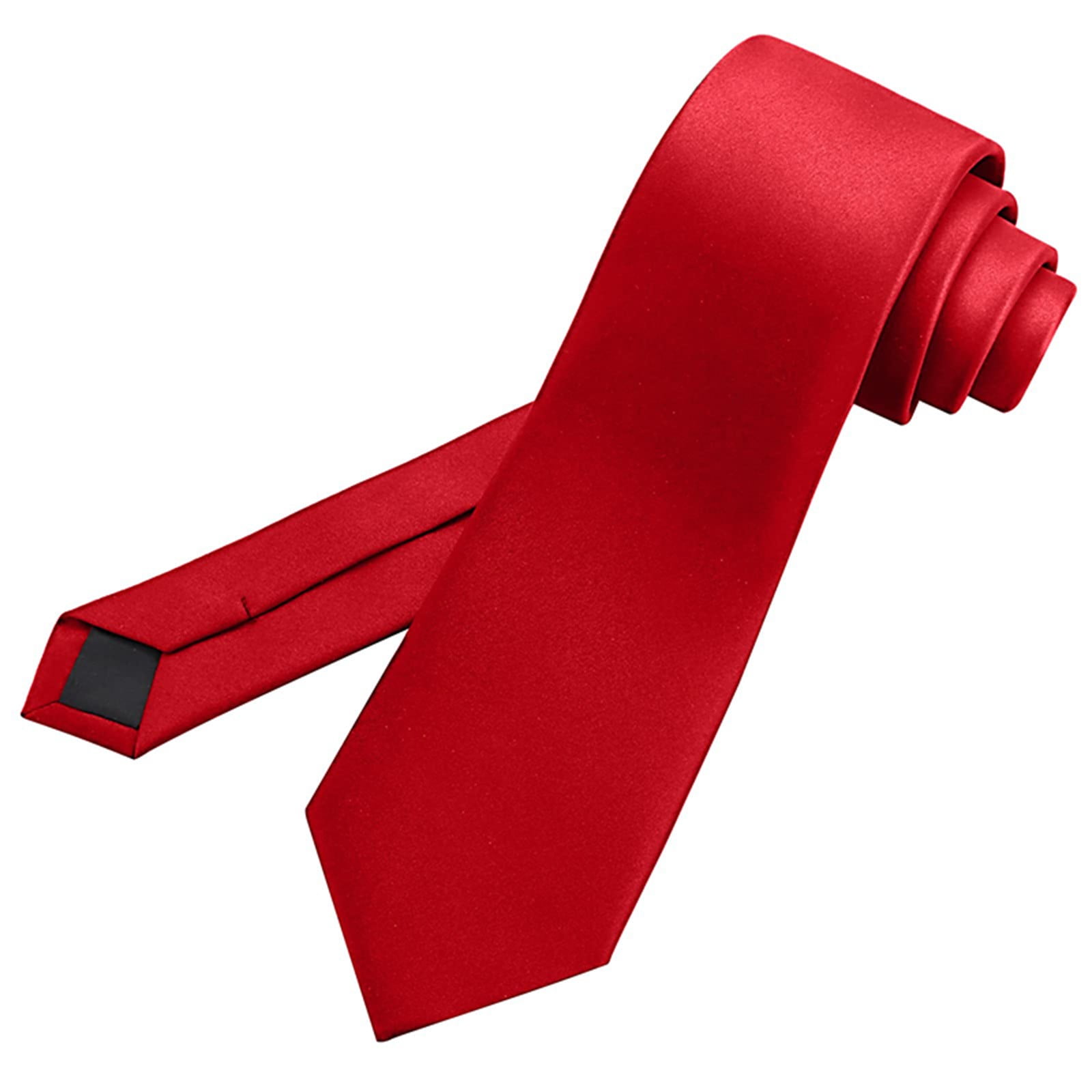 BAODANN Men's Ties Solid Pure Color 3.15" (8CM) Necktie Black Ties for ...