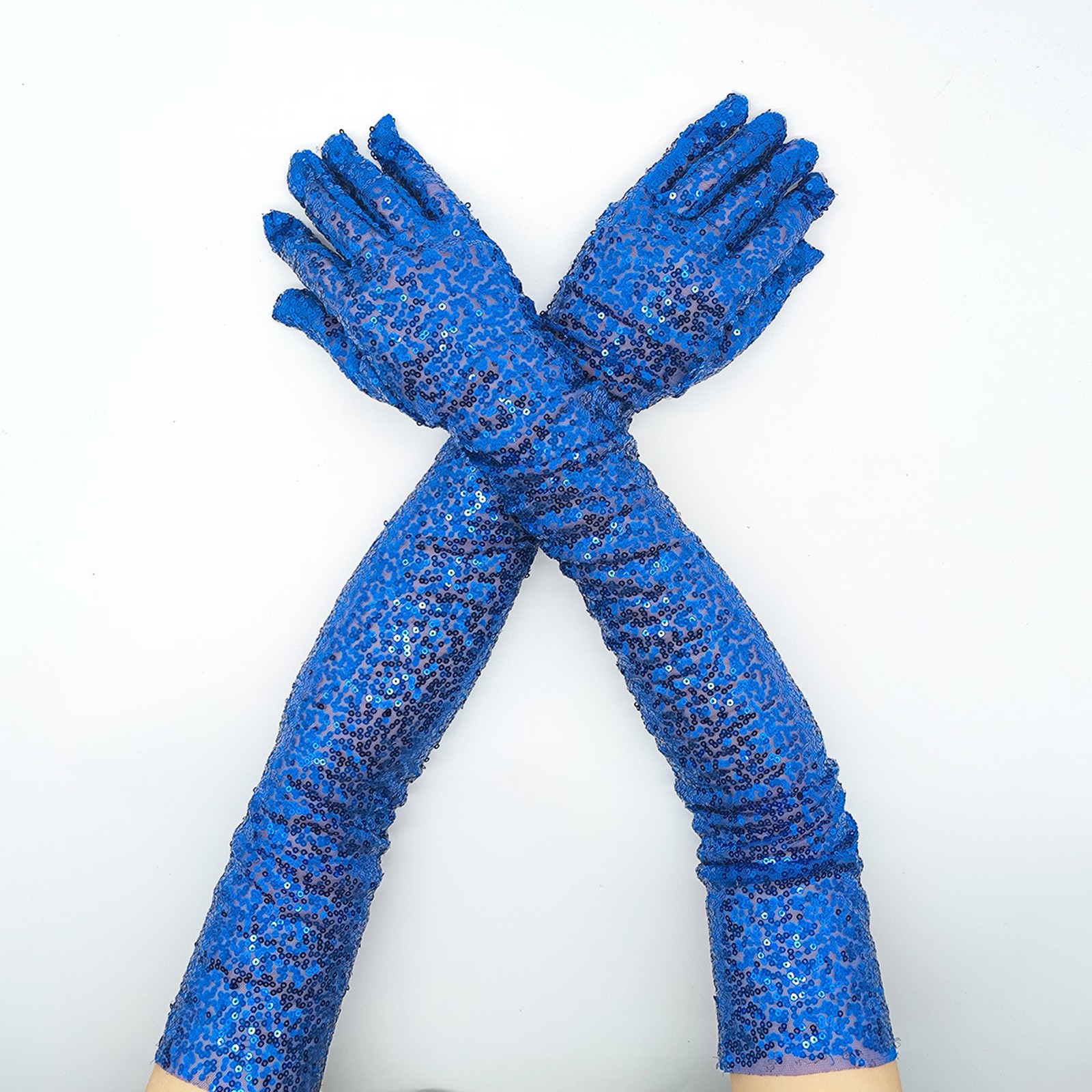 BAODANN Sparkly Sequin Long Opera Party Gloves for Women 1920s 20s ...