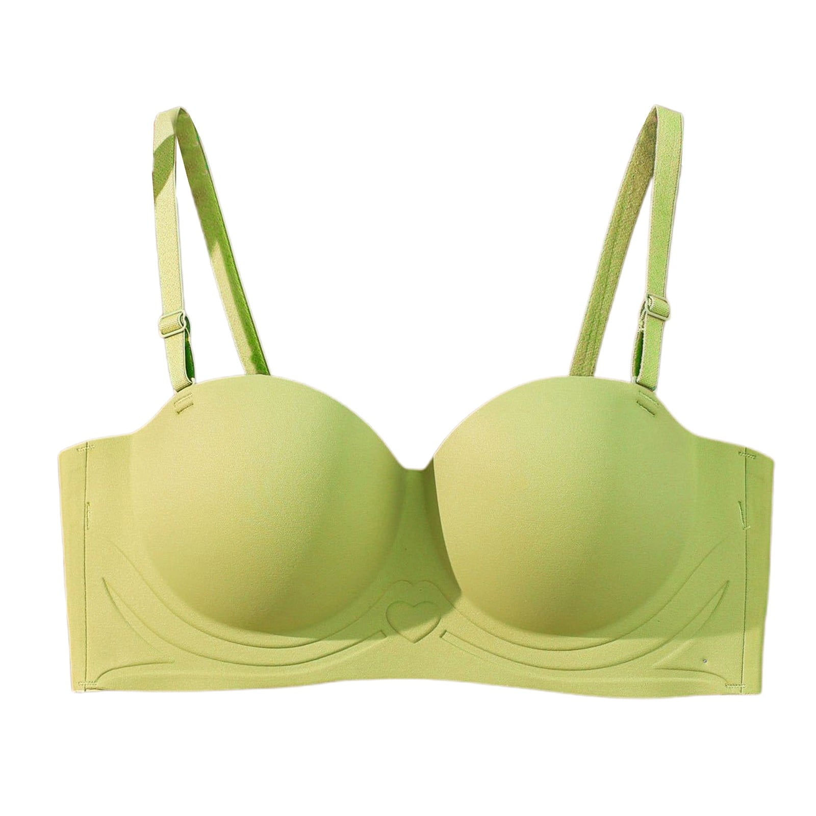 BAODANN Trending Women's Bra Soft Strapless Demi Cup Wireless Comfort ...