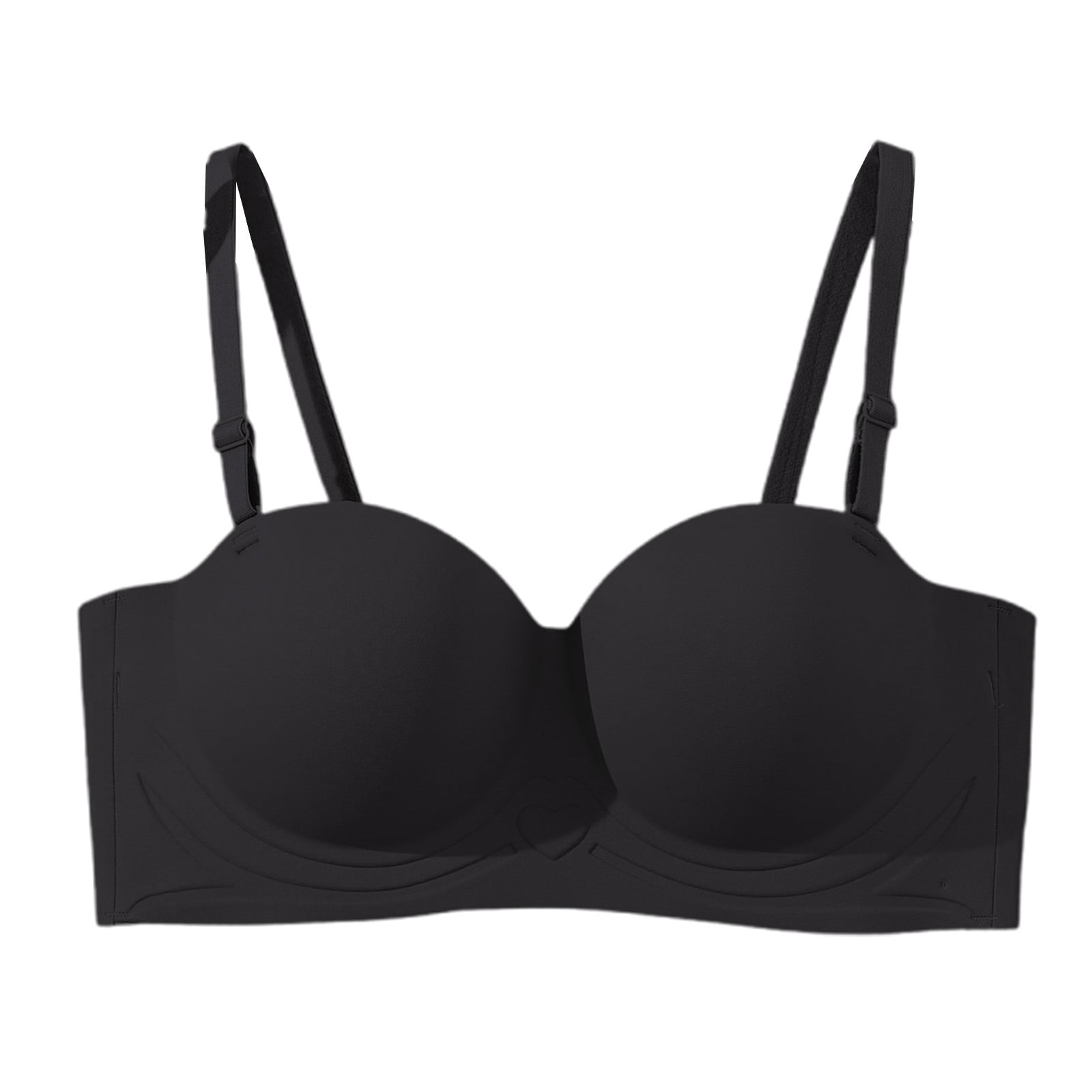 BAODANN Trending Women's Bra Soft Strapless Demi Cup Wireless Comfort Lingerie For All Seasons ...
