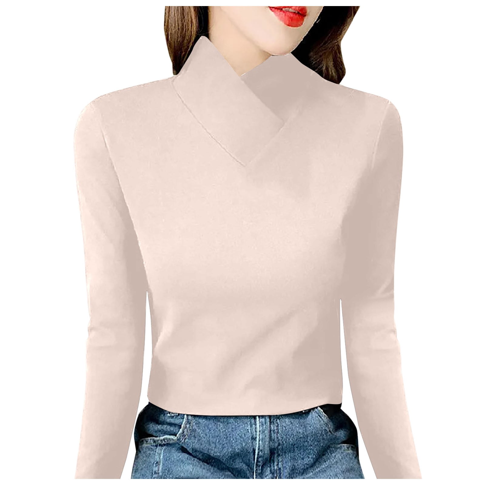 BAODANN Trendy Double Side Warm Women Underwear Top Bottom Shirt Woman ...