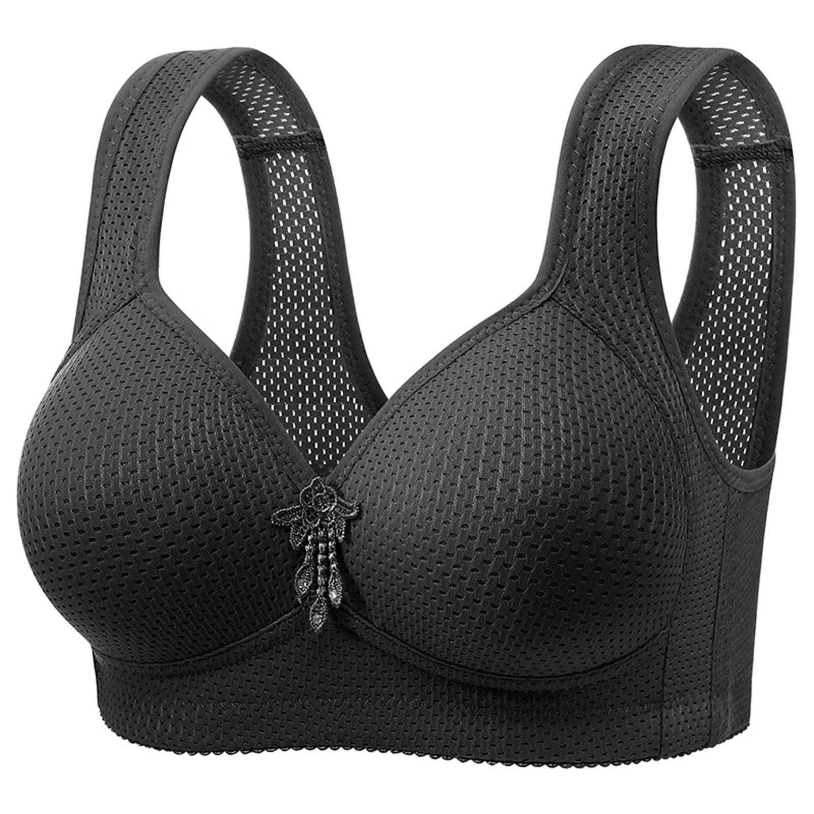 BAODANN Wire Front Closure Bra Comfortable Breathable Push Up Support ...