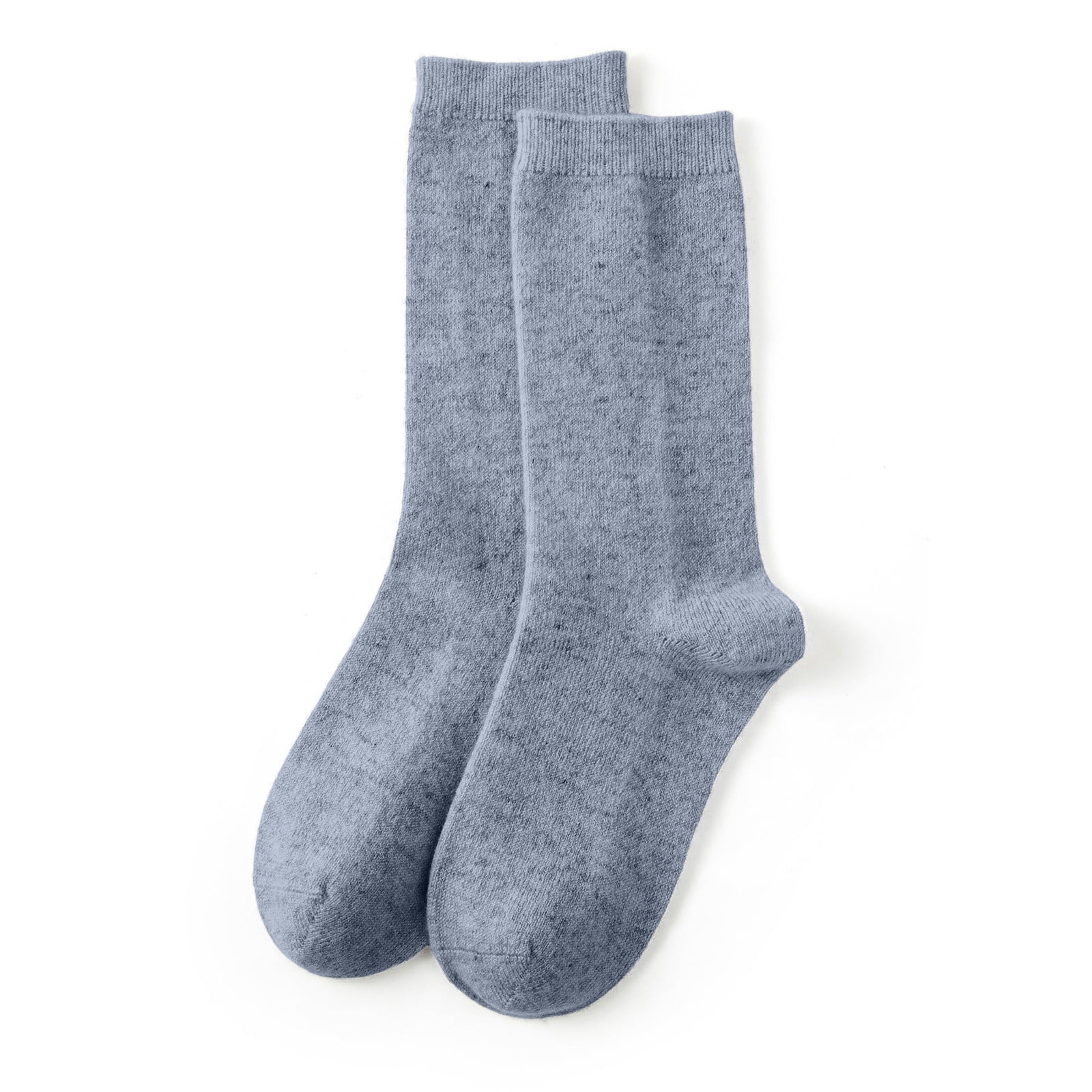 BAODANN Women Casual Home Socks Warm Wool Socks Solid Color Mid Calf ...