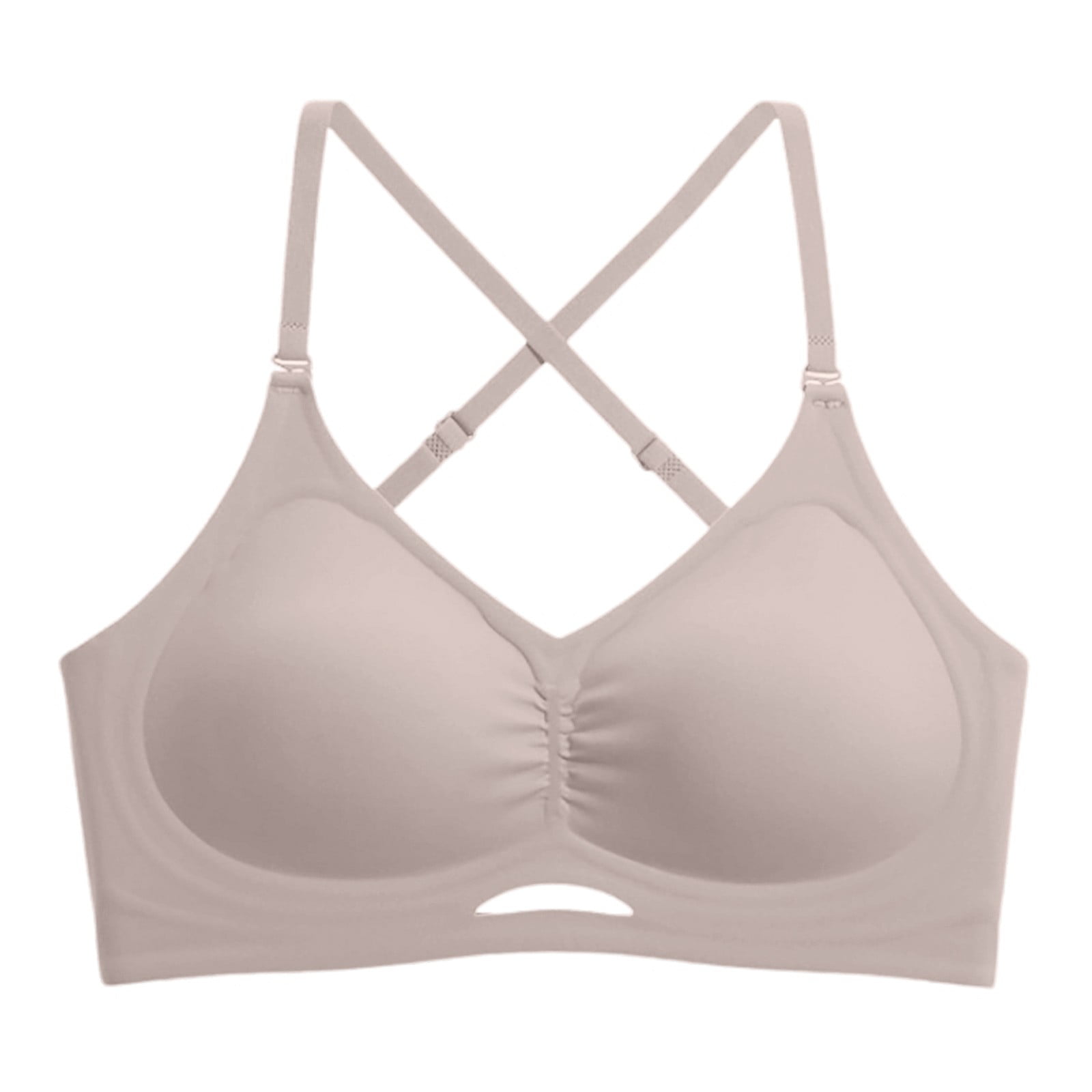 BAODANN Women Solid Comfort Sexy Big U Shape Bra Backless Traceless Bra ...