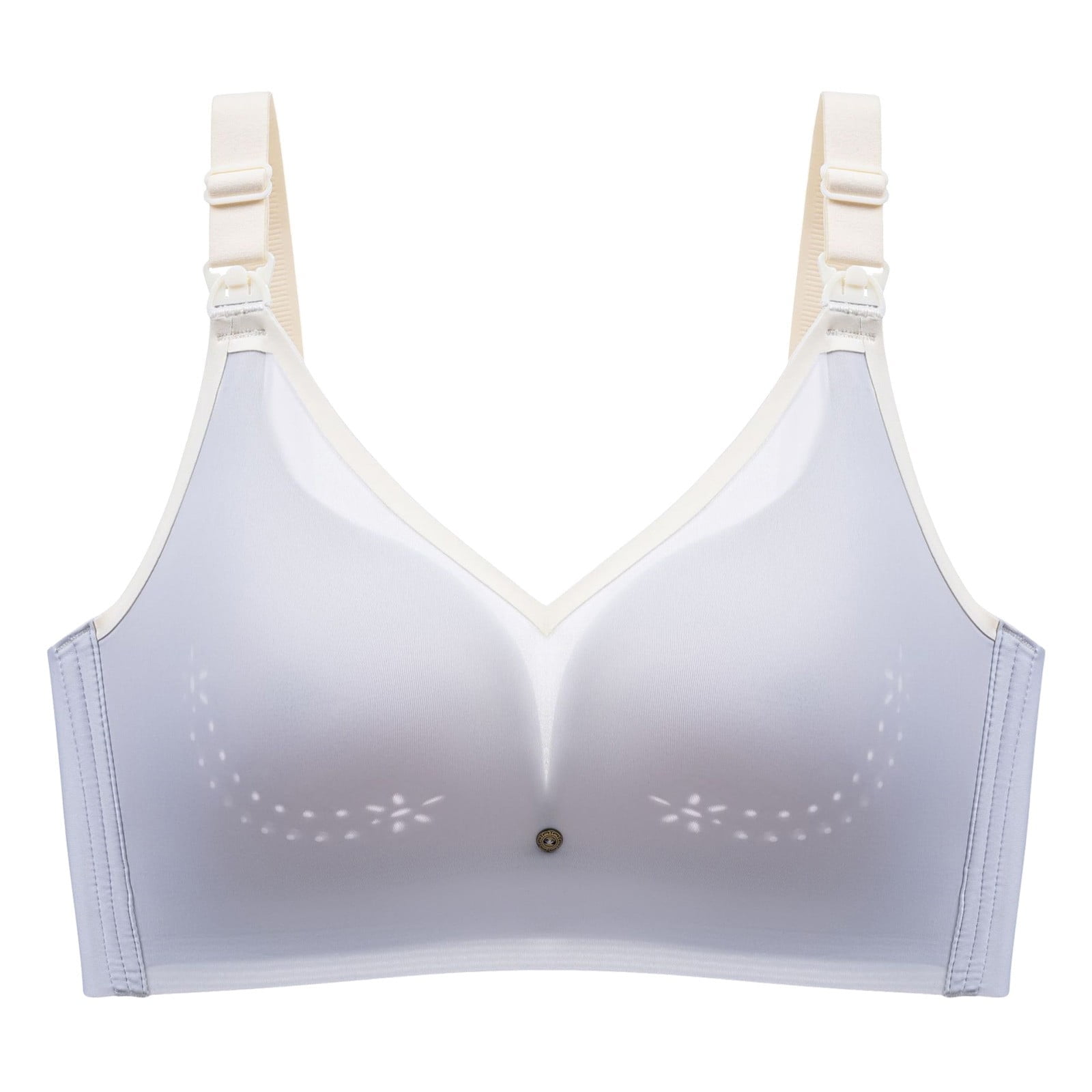 BAODANN Women Solid Nursing Underwear Thin Hole Cup Breathable ...