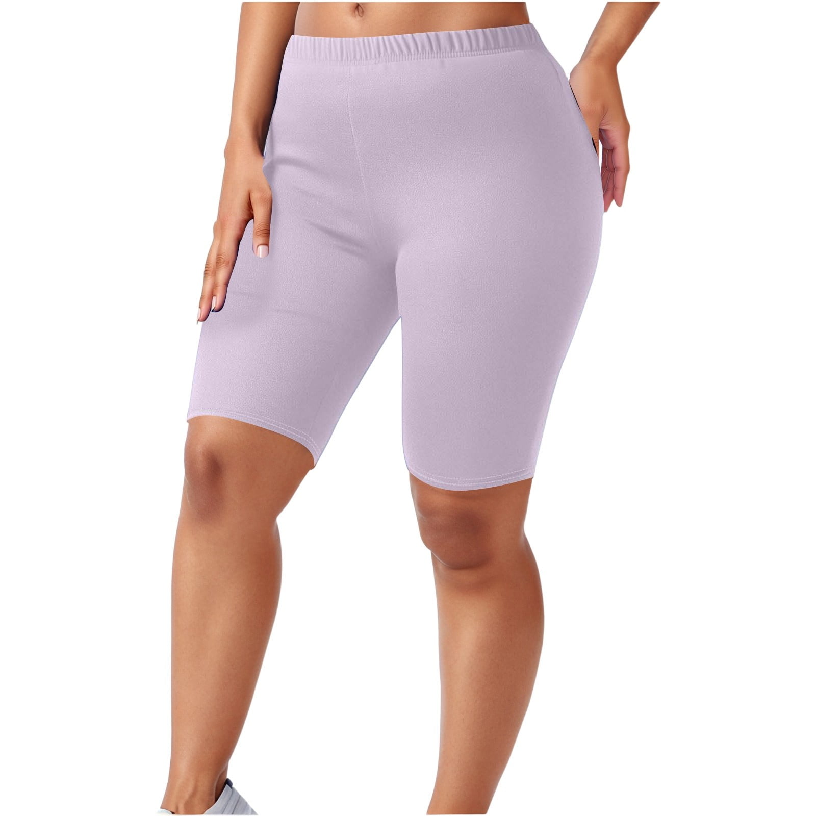 BAODANN Women's 3 Inch Mid Thigh Workout Leggings High Waisted Crazy ...