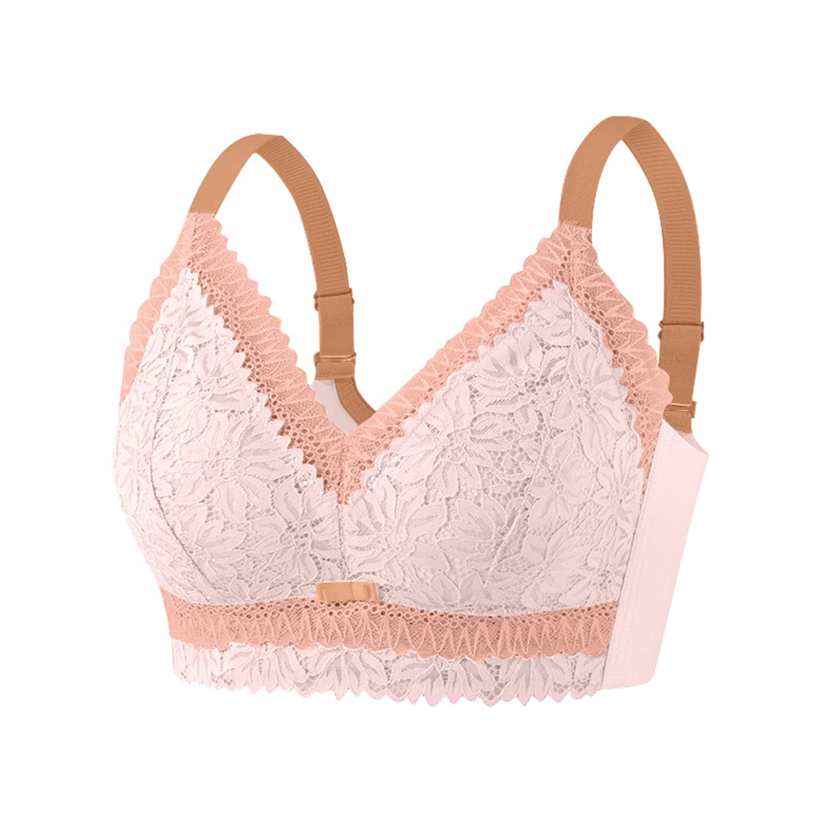 BAODANN Women's Adjustable Plus Size Thin Bra with Adjustable Straps ...