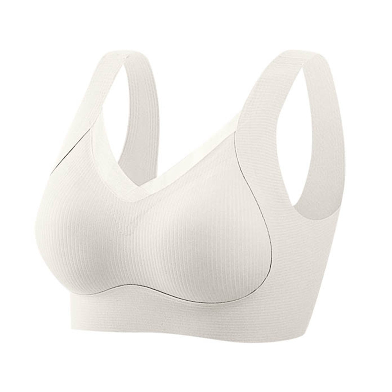 BAODANN Women's Bra with Button Up Design No Warm Skin Mesh Underwear ...