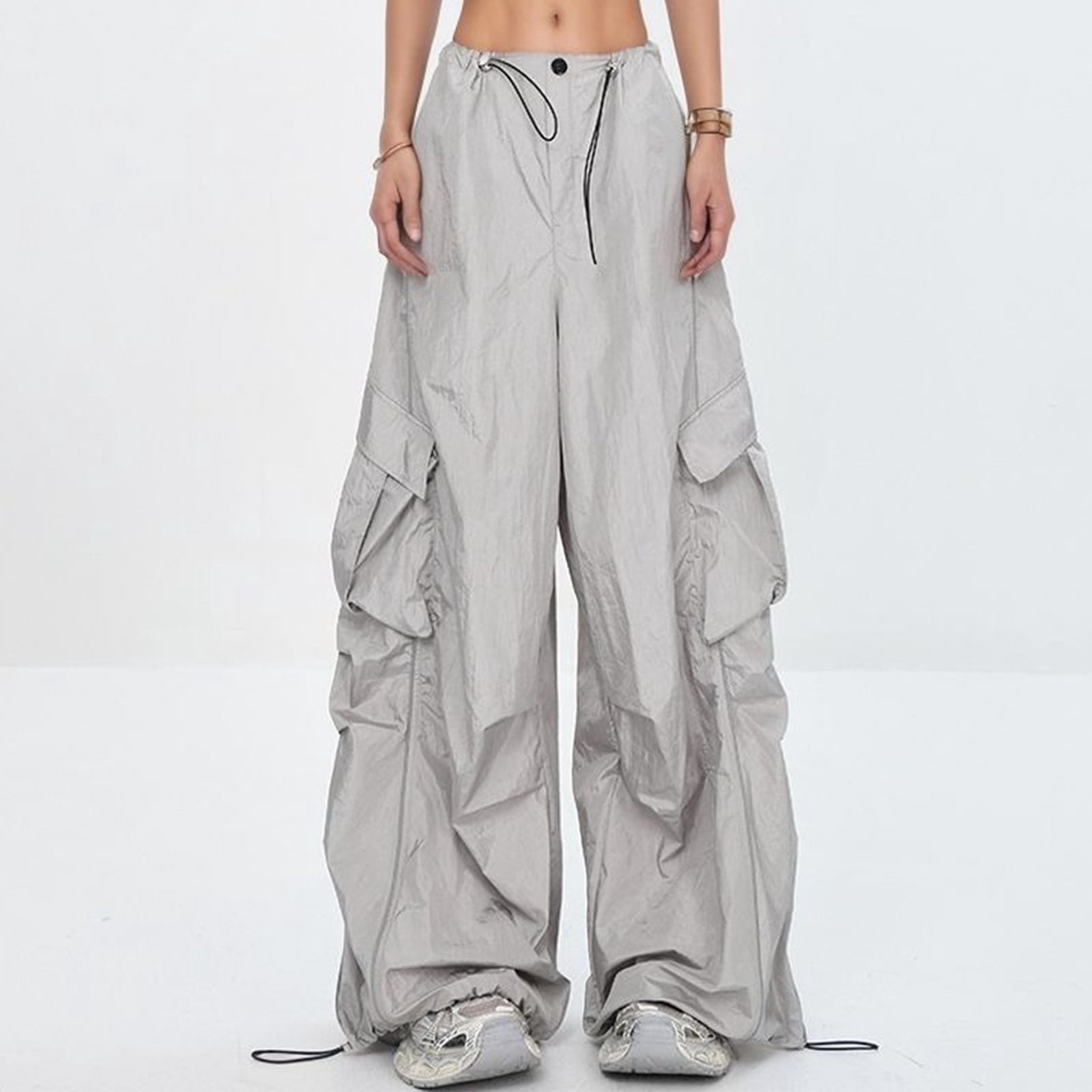 BAODANN Women's Casual Cargo Pants High Waisted Women Pants Casual ...