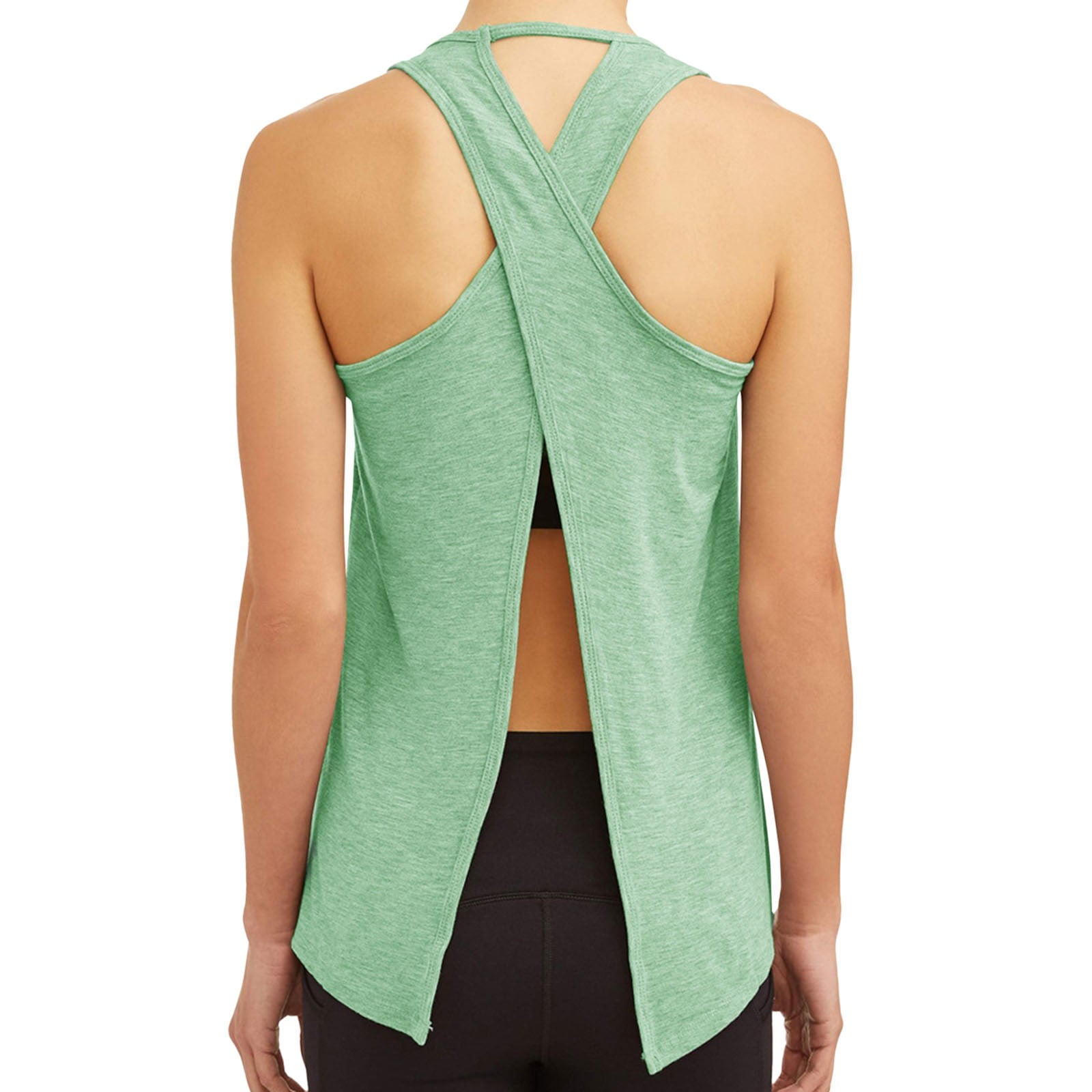 BAODANN Women's Casual Round Neck Backless T Shirt Comfortable Daily ...