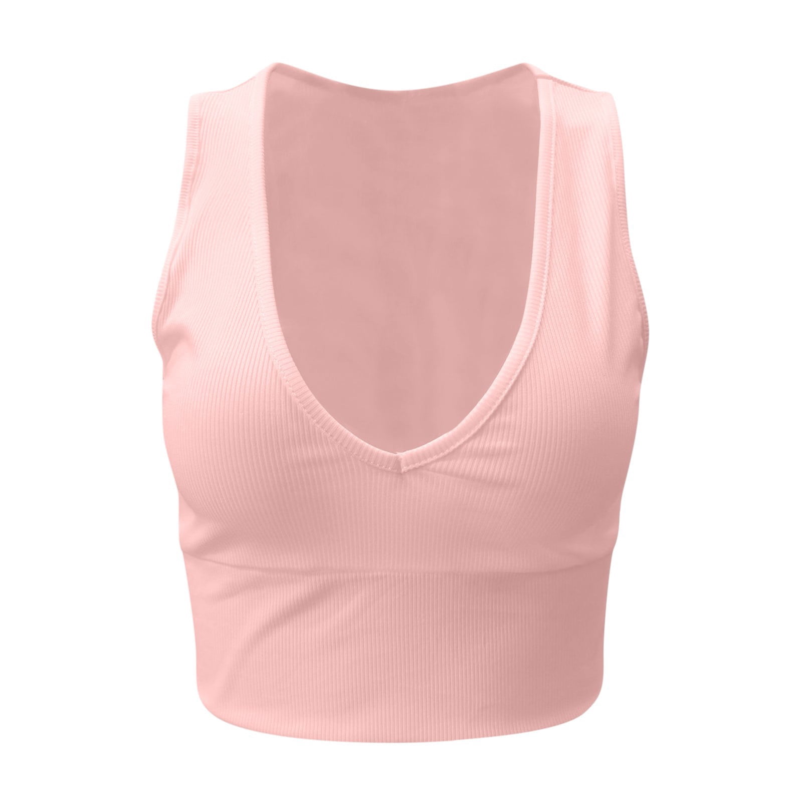 BAODANN Women's Deep V Neck Cool Summer Navel Camisole Linen Spaghetti ...