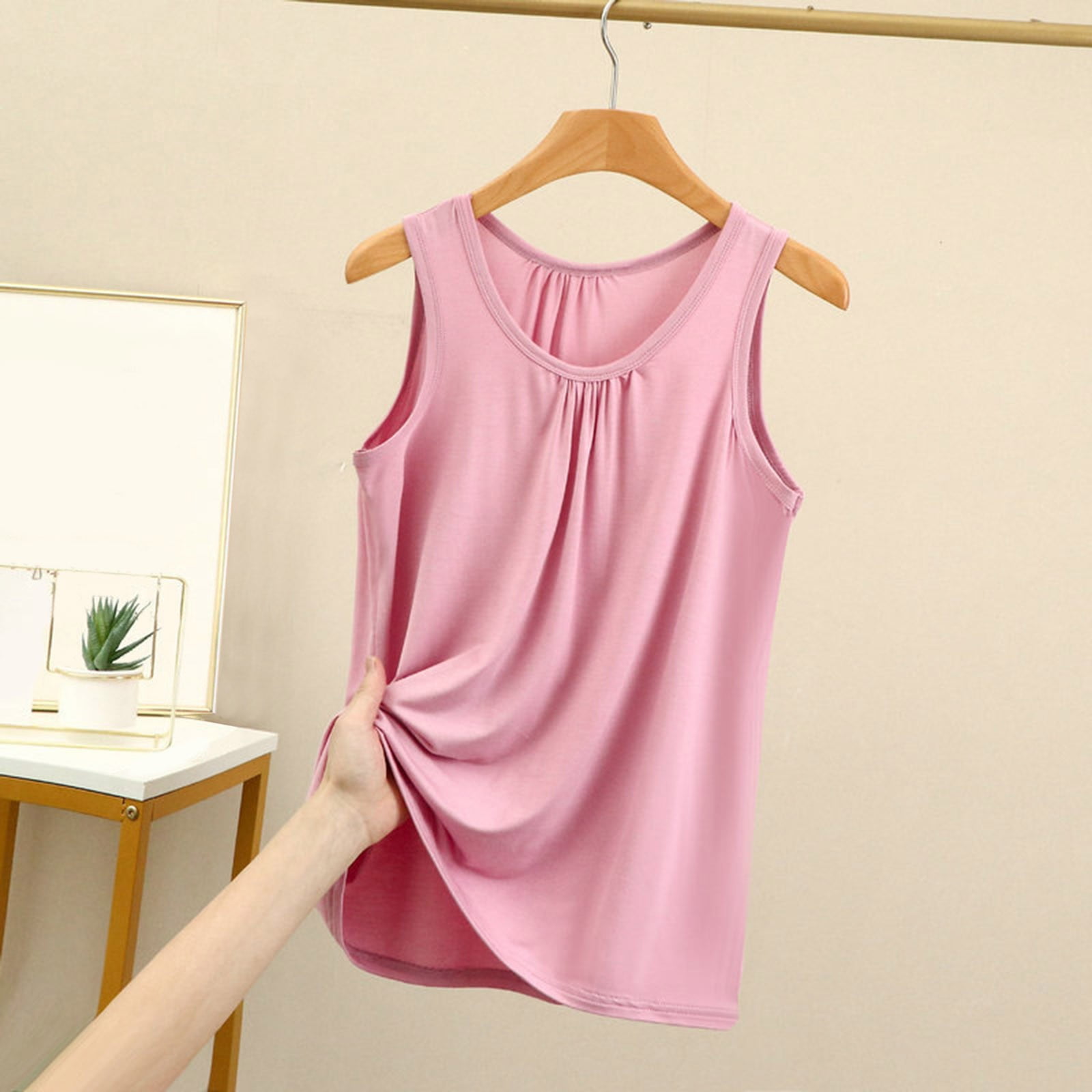 BAODANN Women's Loose Fit Camisole Top Casual Comfortable Stretchable ...