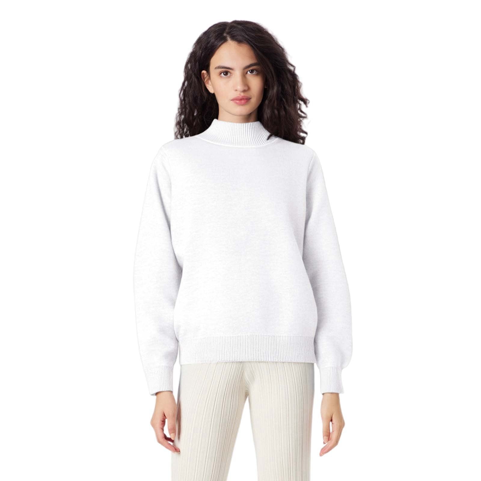BAODANN Women's Neck Lined Knit Sweater Pullover For Heated Long Sleeve ...