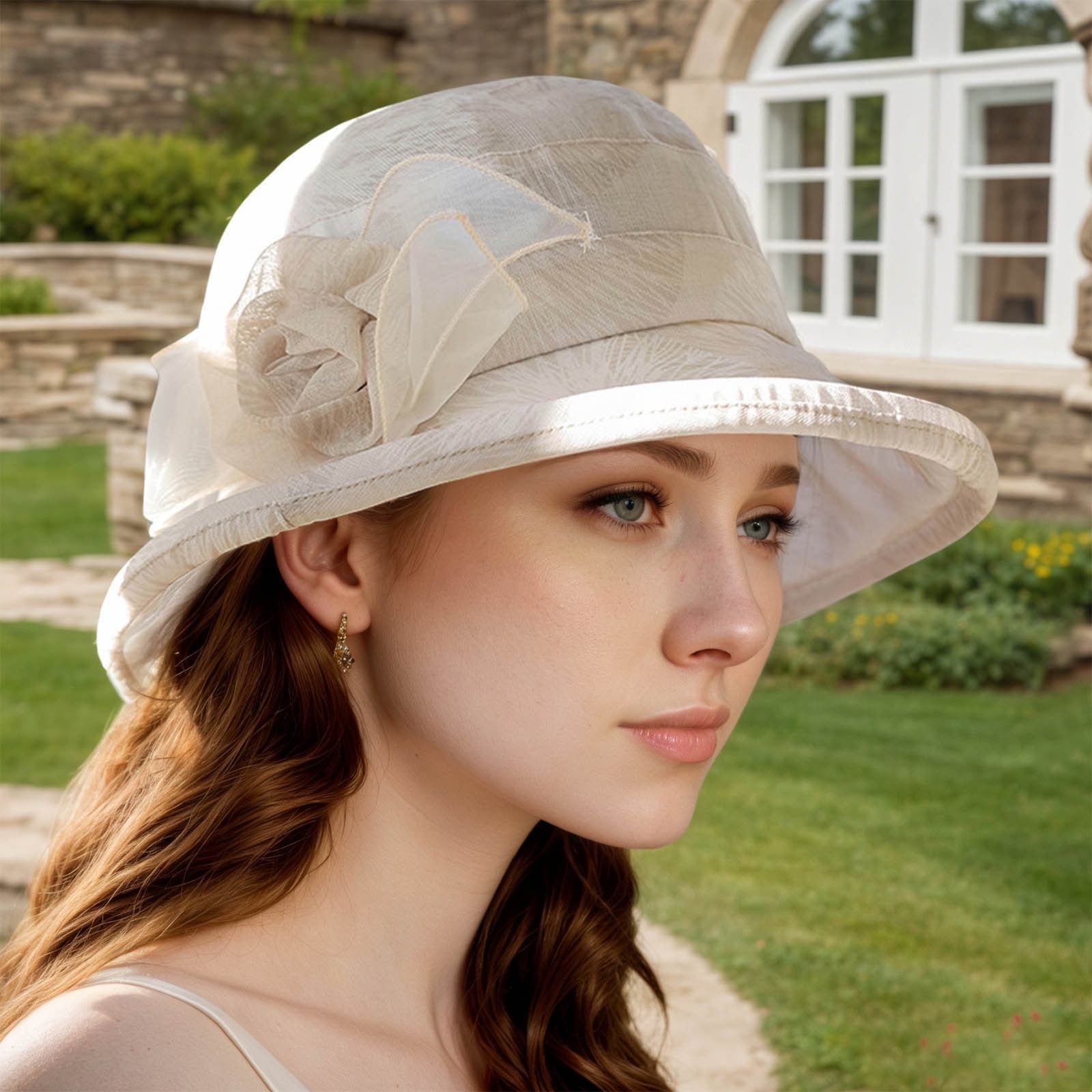 BAODANN Women's Summer Sun Hat Temperament Versatile Lightweight Sun ...