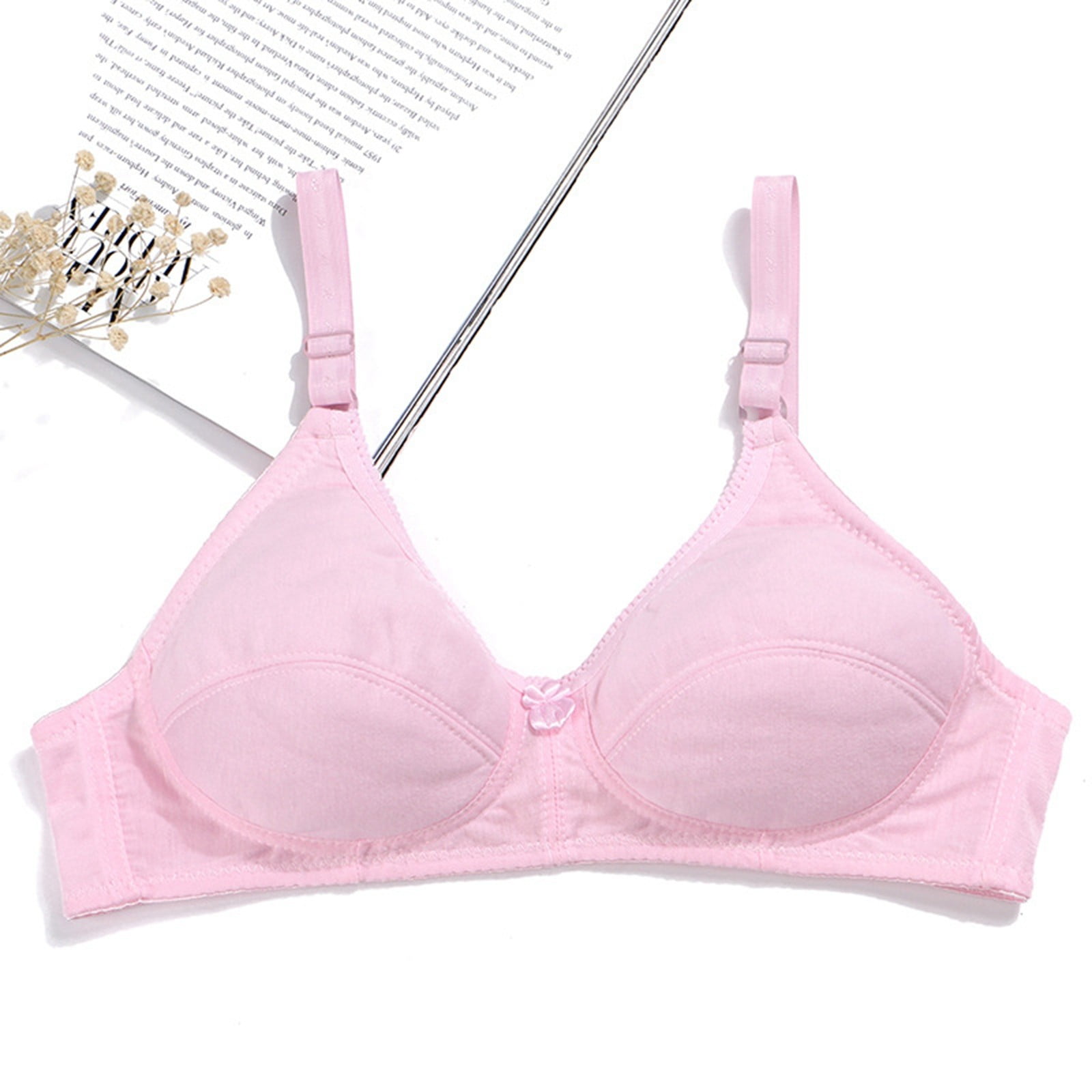 BAODANN Women's Thin Large Sized Large Chest Small Size No Steel Ring ...