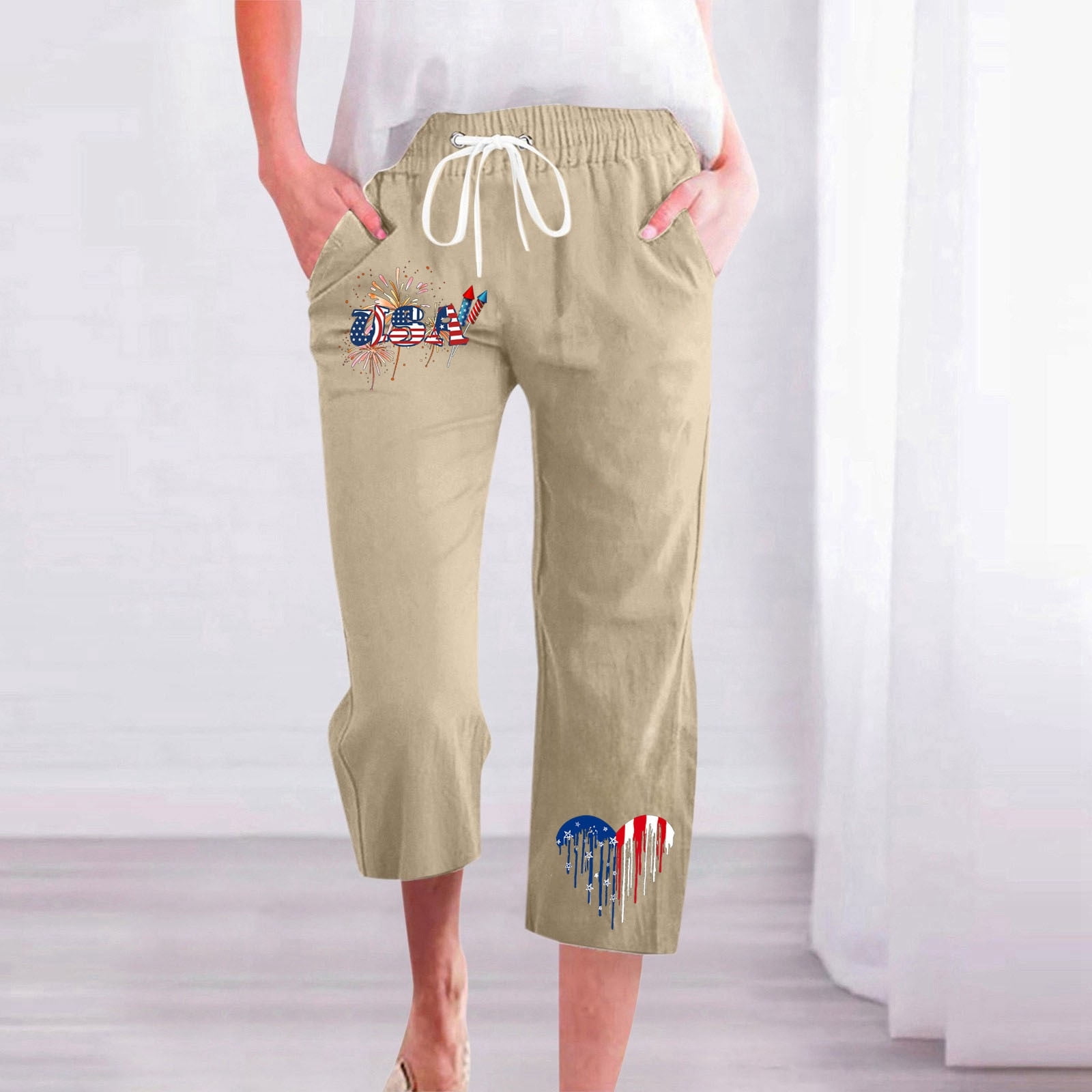 BAODANN Womens Wide Leg Palazzo Pants Boho Floral 2025 Summer Beach ...