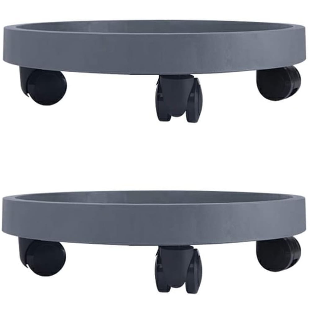 BAODELI 2-Pack 12.6 inch Heavy Duty Plant Caddy with Wheels, Pot ...