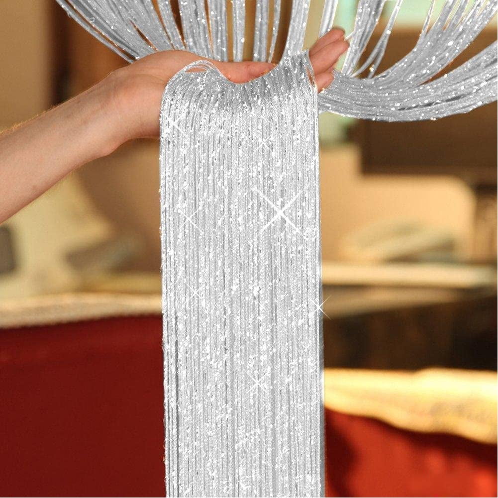 BAODELI String Curtains Sparkle Door Curtain,Curtains Panel Divider ...