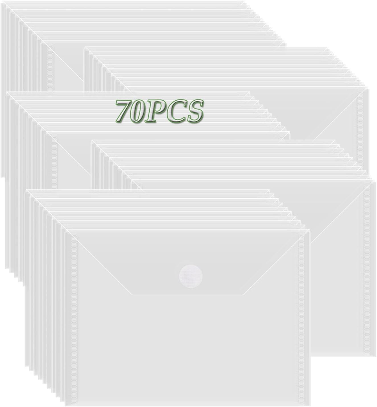 BAOFALI 70 Pcs/Set 7x5inch Clear Stamp and Die Storage Pockets, Stamp ...