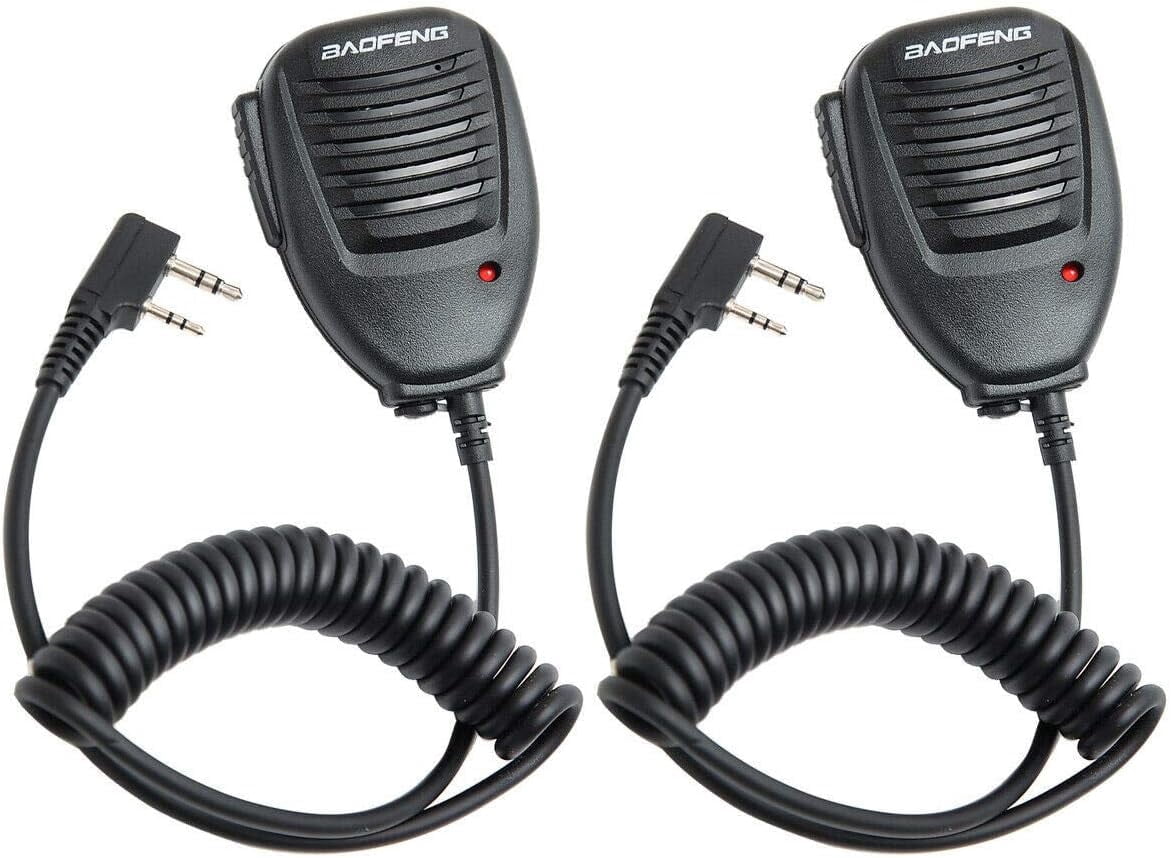 BAOFENG Microphone Police Walkie Talkie Mic Accessories Ham Radio ...