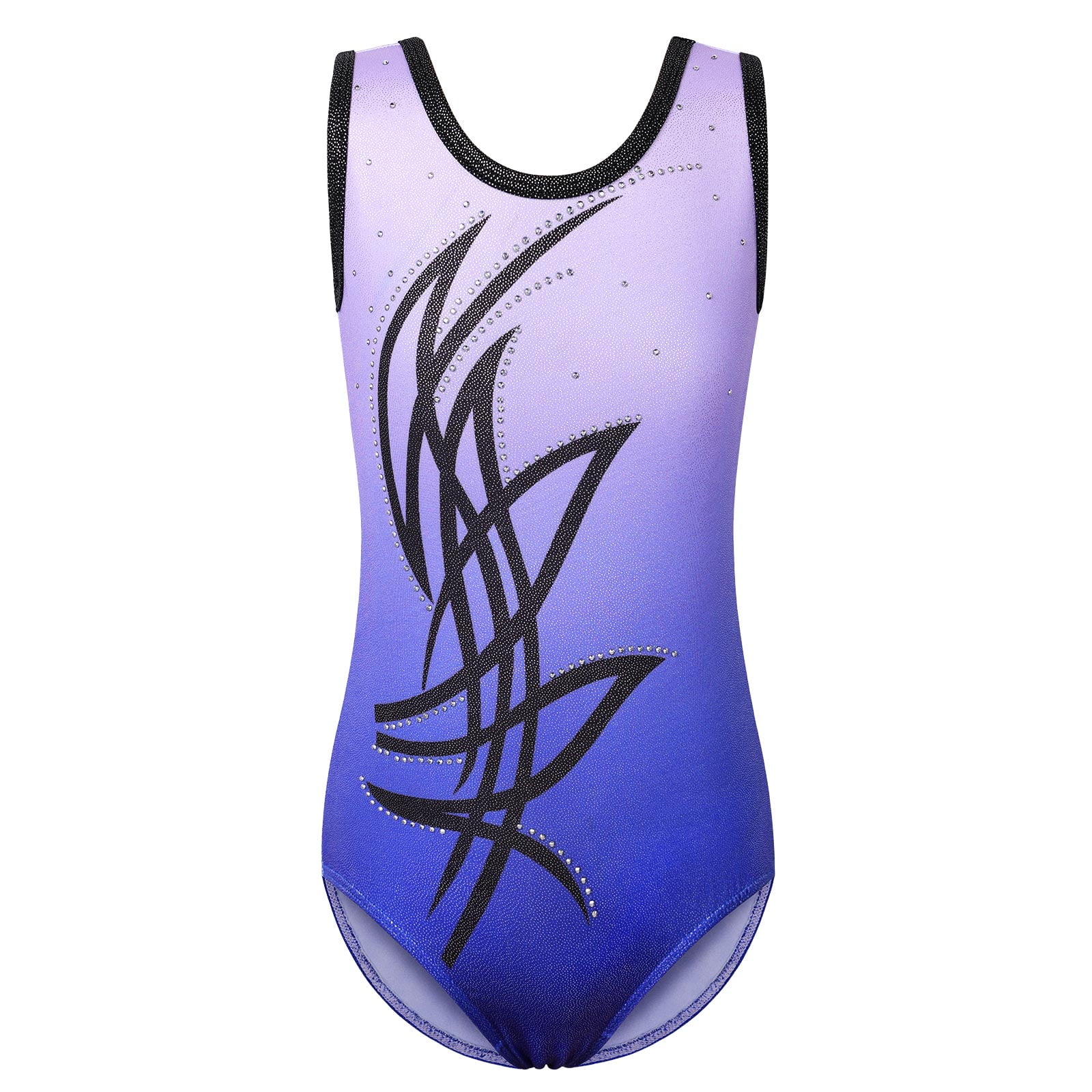 BAOHULU 3-14Y Girls Gymnastics Leotards Female Purple Ballet Clothes ...