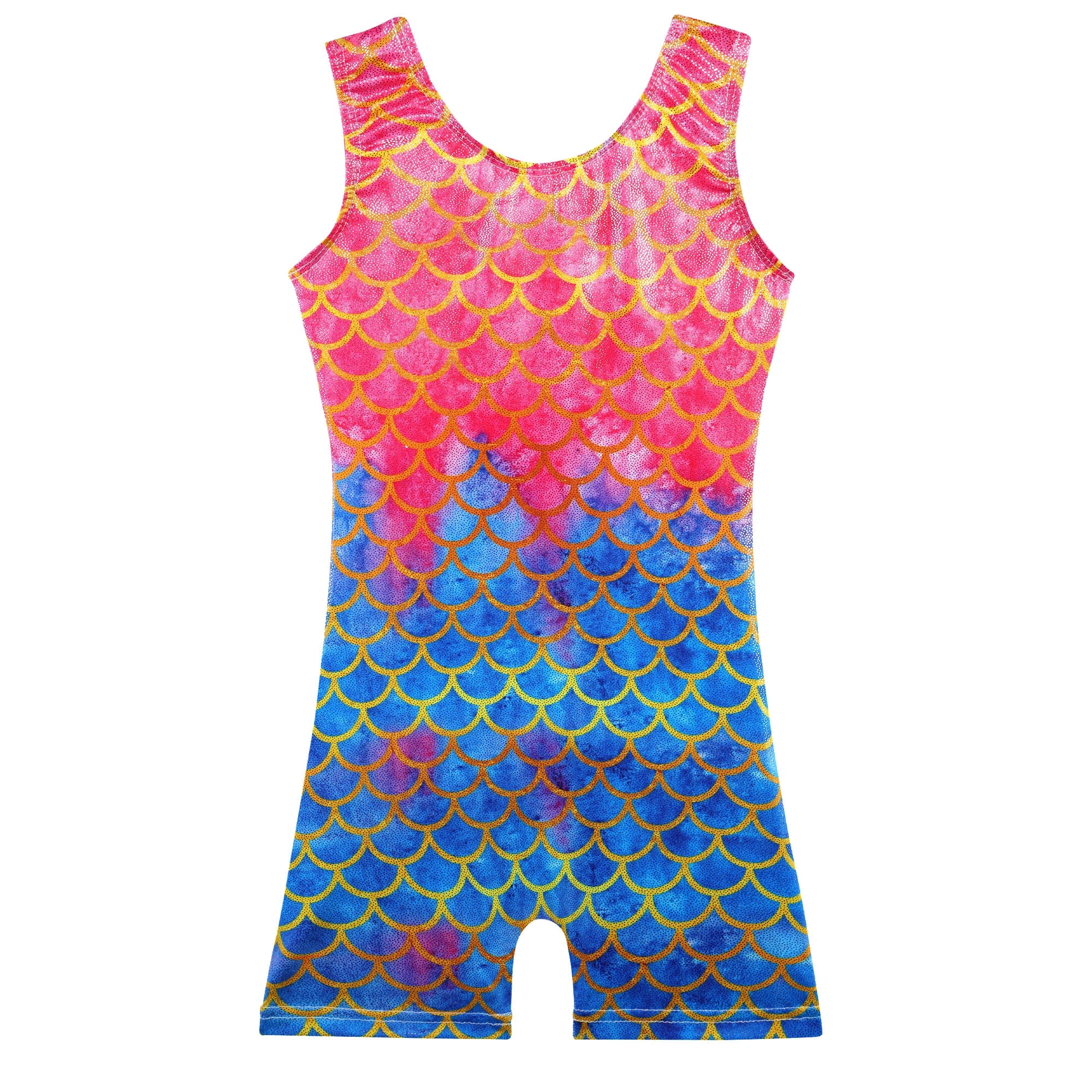 BAOHULU Girls Gymnastics Leotards Toddler Unitard Kids Short Tank ...