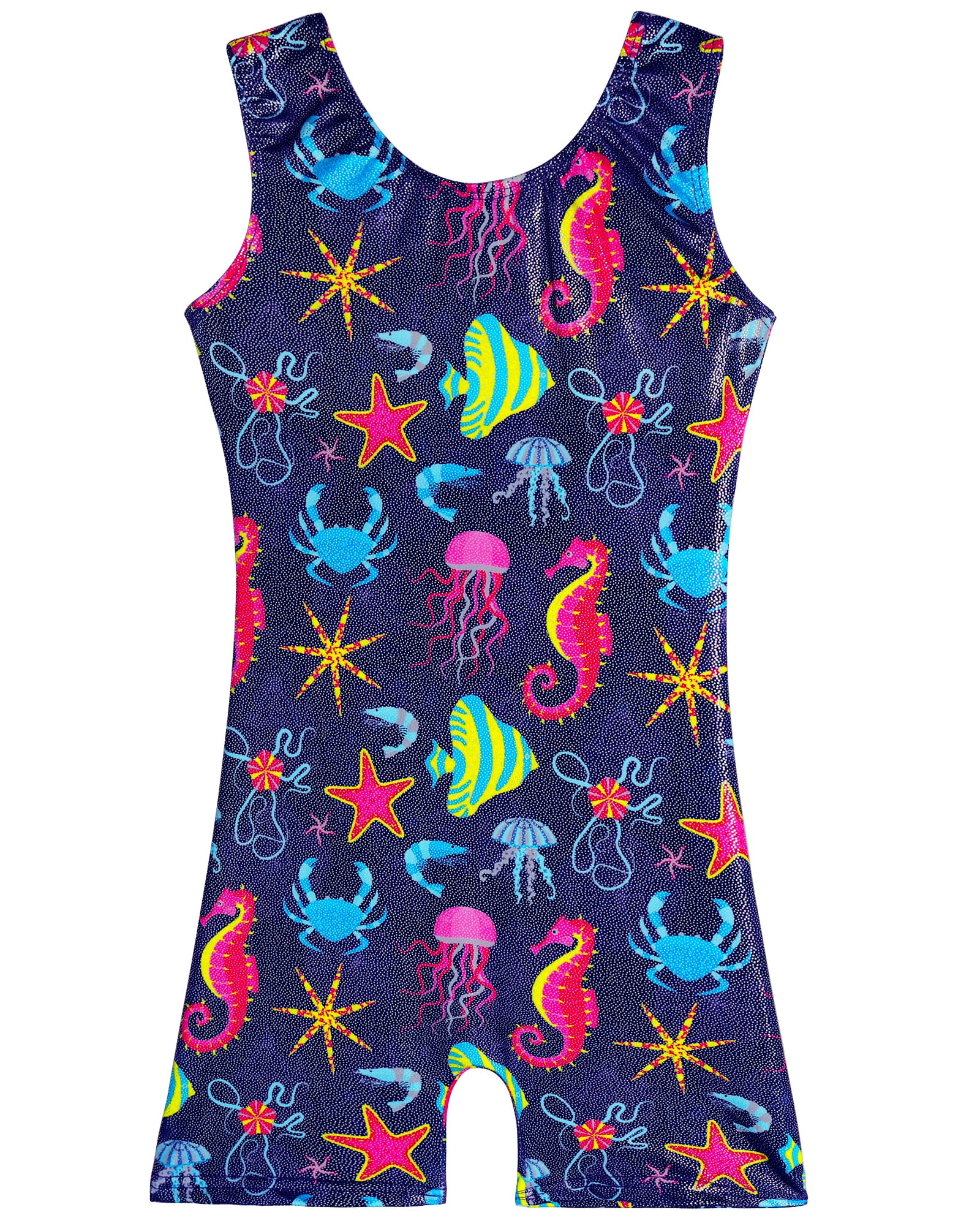 BAOHULU Girls Gymnastics Leotards Toddler Unitard Kids Short Tank ...