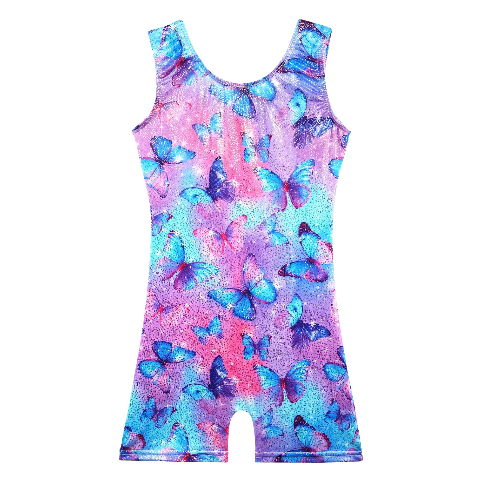 BAOHULU Girls Gymnastics Leotards Toddler Unitard Kids Short Tank ...