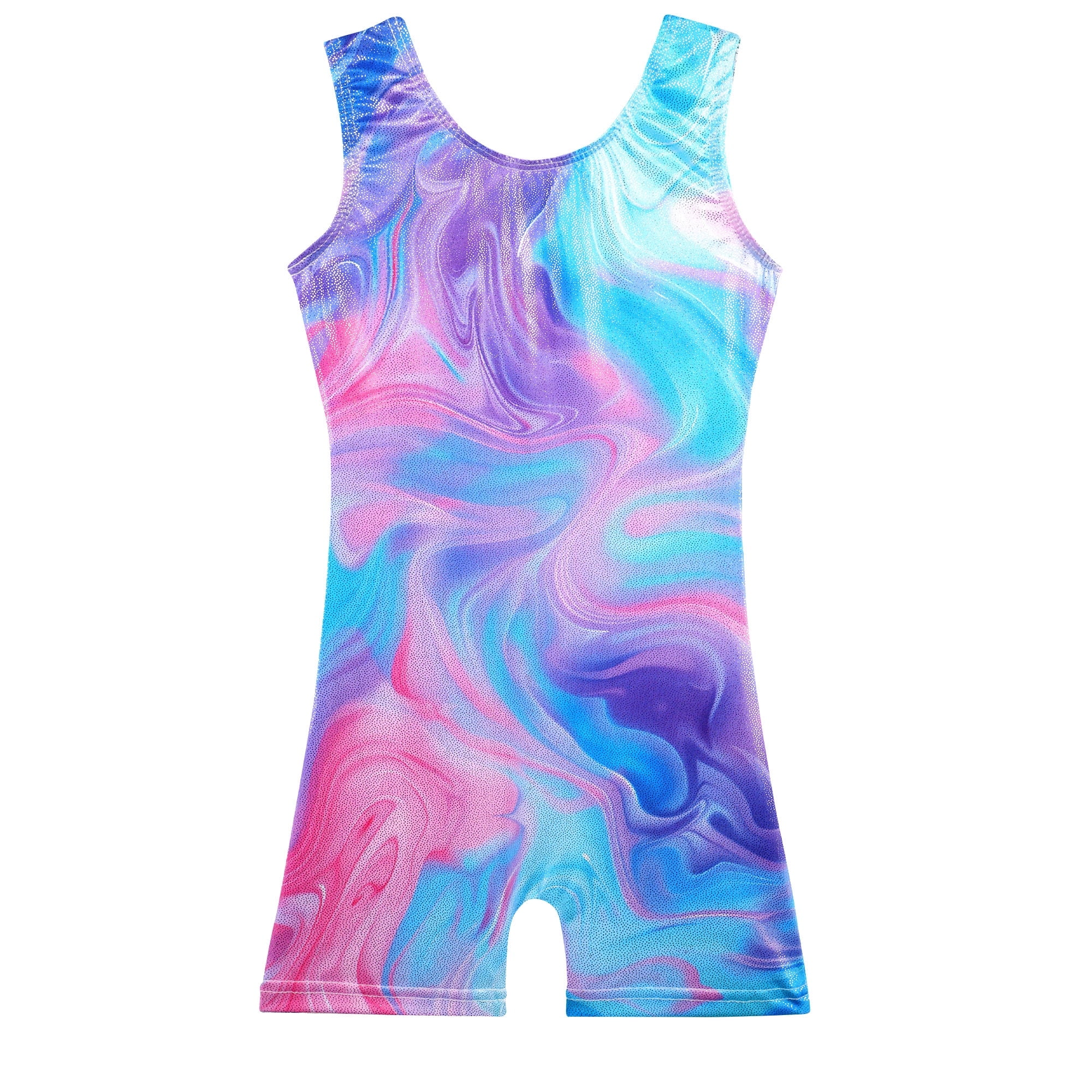 BAOHULU Girls Gymnastics Leotards Toddler Unitard Kids Short Tank ...