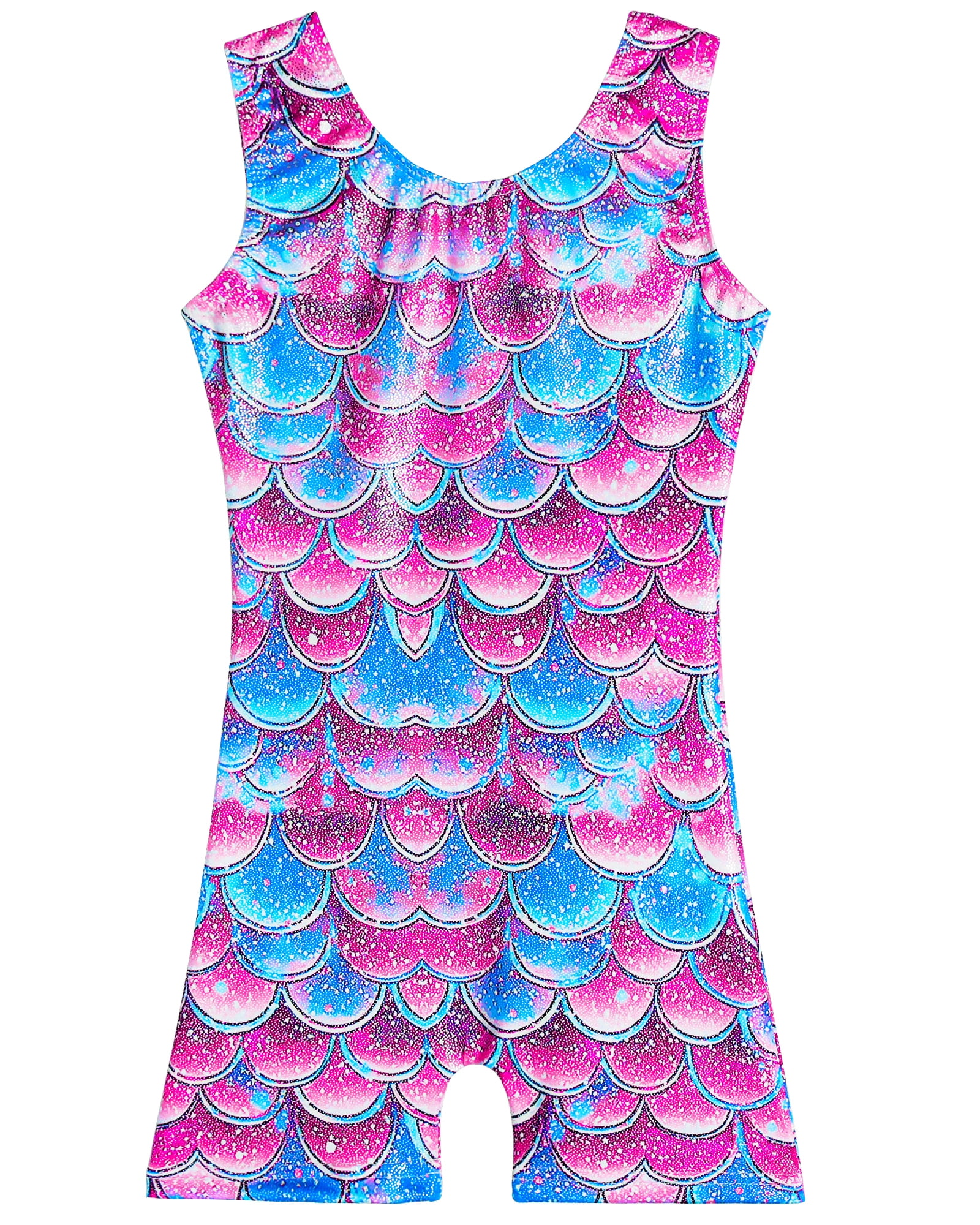 BAOHULU Girls Gymnastics Leotards Toddler Unitard Kids Short Tank ...