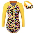 BAOHULU Girls Long Sleeve Swimsuit UPF 50+ Sun Protection Swimwear ...