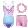 Baohulu Gymnastics Leotards Sets For Girls Sparkle One Piece Sleeveless