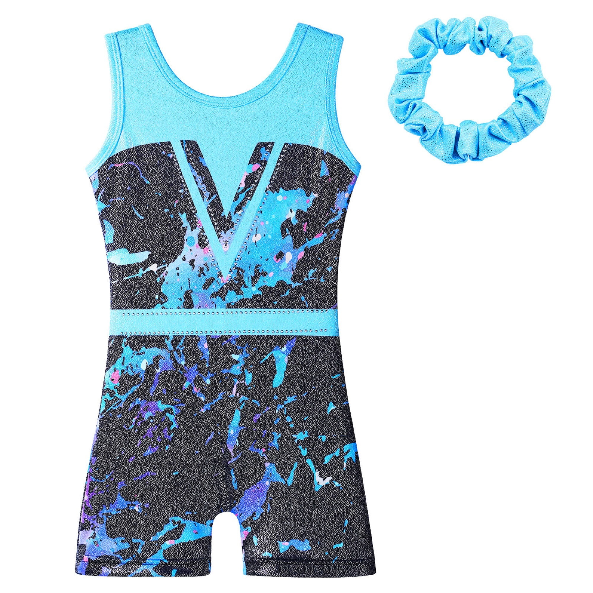 BAOHULU Gymnastics Leotards for Girls, Stretchy Unitard with ...