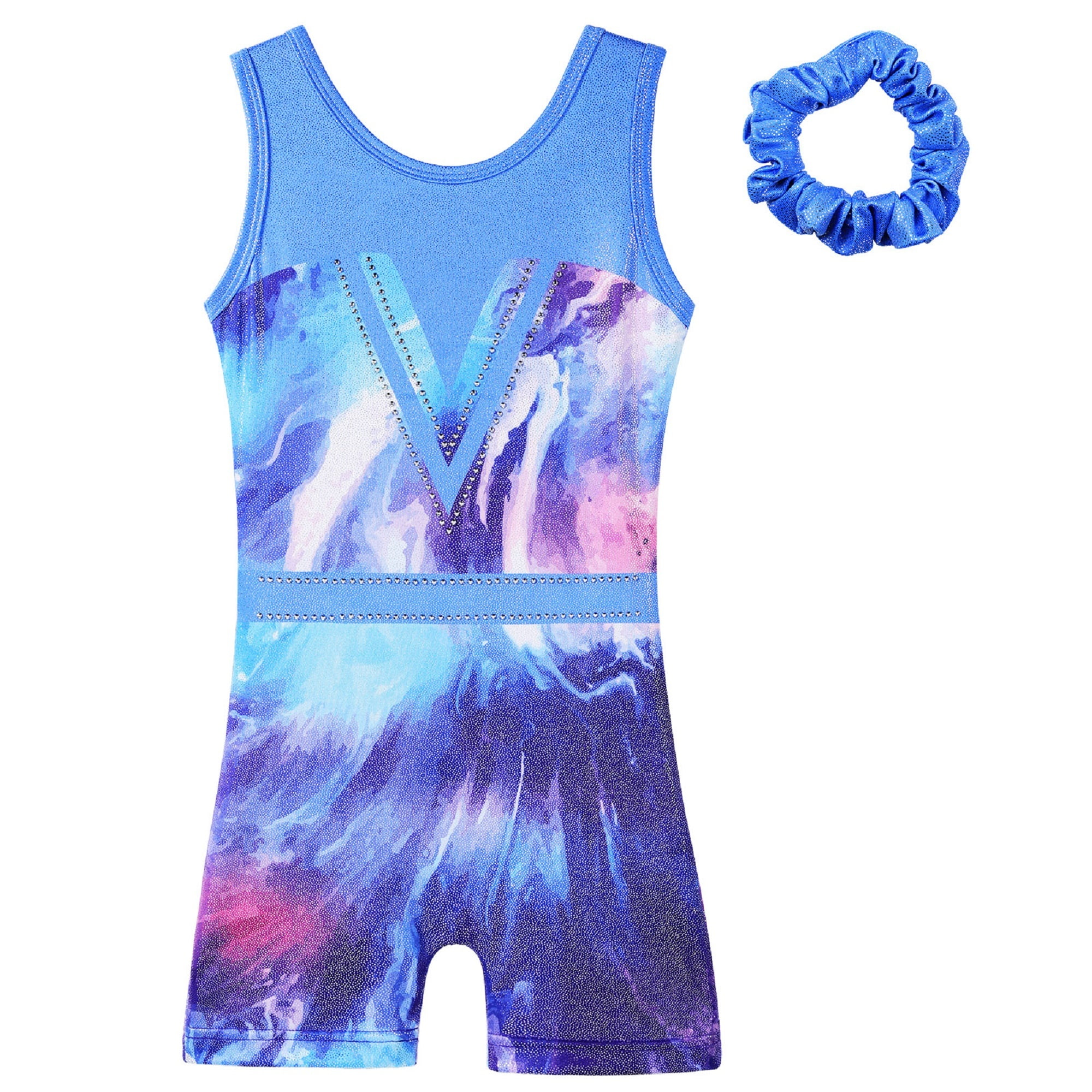 BAOHULU Girls Gymnastics Leotard with Shorts, U Collar Design ...