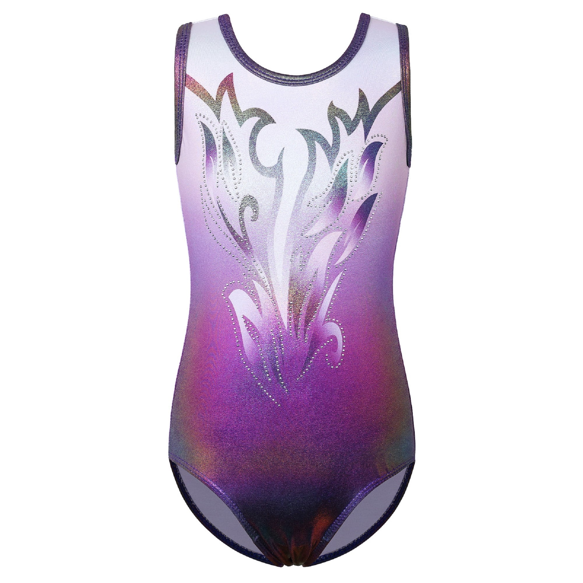 BAOHULU Sparkle Gymnastics Leotard for Girls Kids One Piece Practice ...