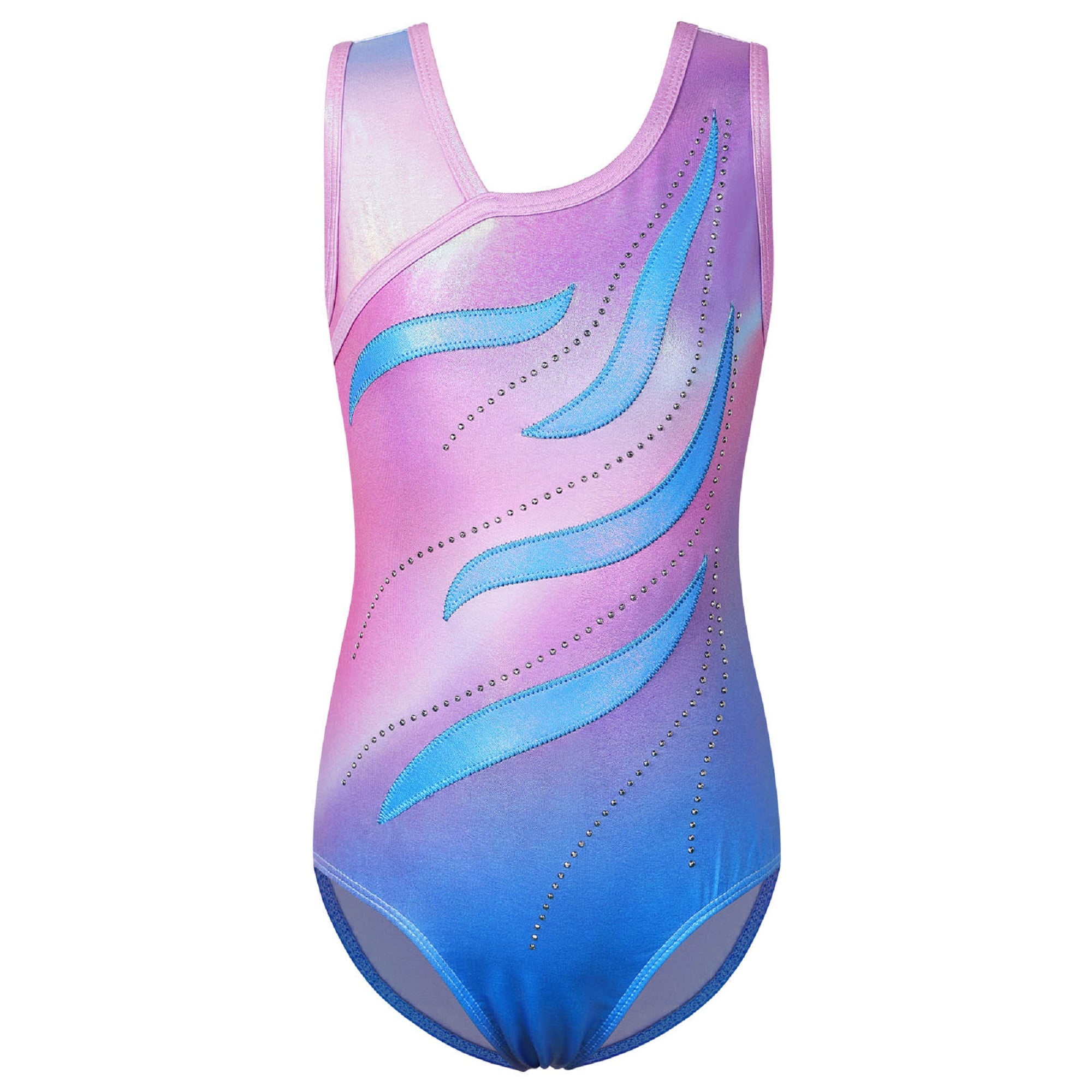 BAOHULU Sparkle Gymnastics Leotard for Girls Kids Practice Outfit ...
