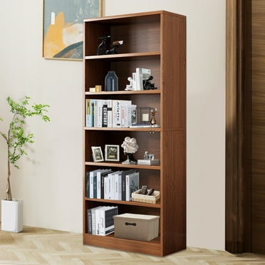 "Homfa 71"" Open Shelf Furniture, 3 Tier Wooden Book Bookshelves Unit ...