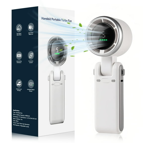 Mainstays 5-inch Portable Rechargeable USB Personal Tabletop Fan in ...