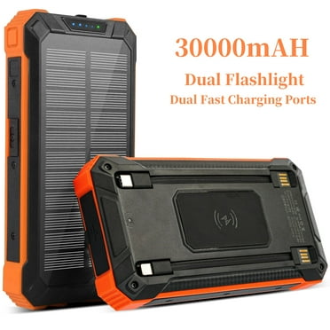 20000mAh Solar Charger for Cell Phone IPhone, Portable Solar Power Bank ...