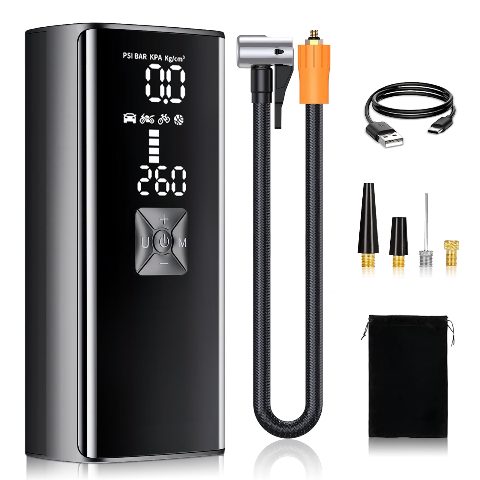 BAOKALER Tire Inflator Portable Air Compressor Air Pump, 6000mAh ...