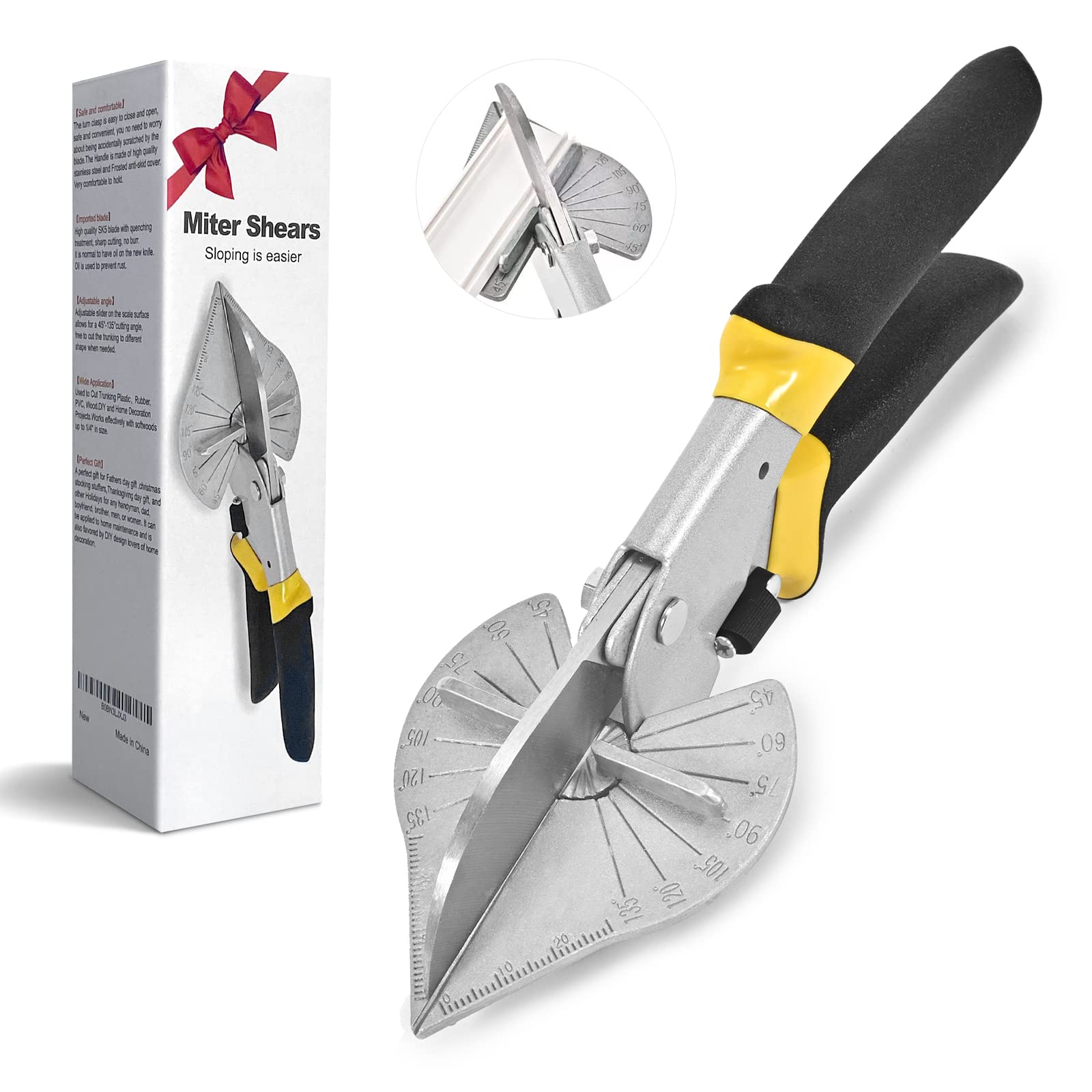 BAOLIAN Miter Shears，Sharp Multi Angle Scissors, Adjustable From 45 ...