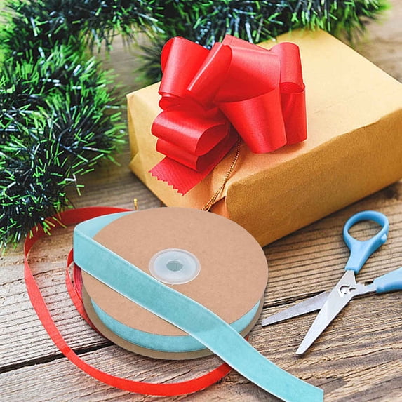 BAOPAI 0.8 Inch Wide Velvet Flocking Ribbon for DIY Crafts Christmas ...