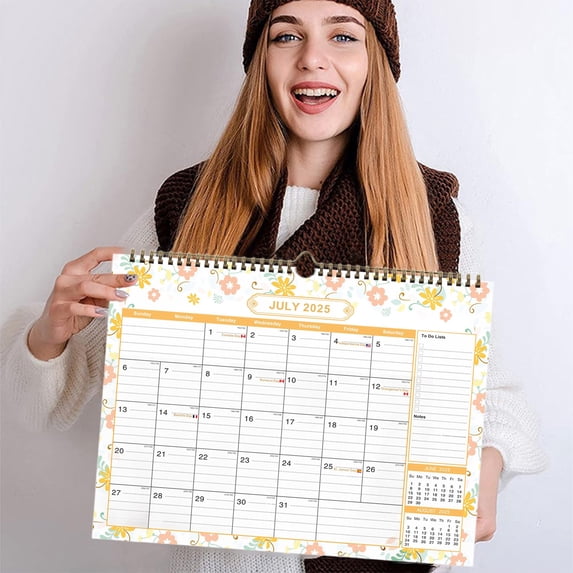 BAOPAI 18-Month Desk Calendar from July 2025 to December 2026 with ...