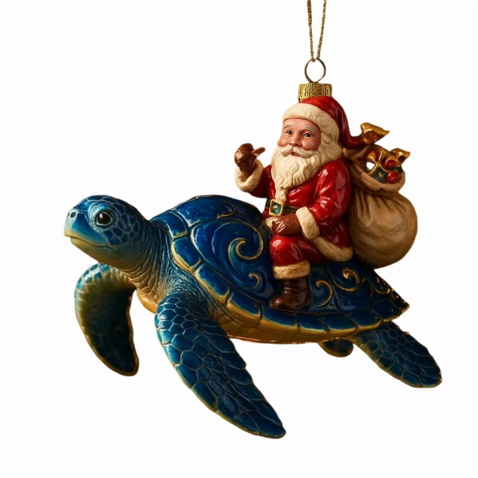 BAOPAI 3 Inch Santa Claus Christmas Tree Decoration Pendant 2D Flat ...